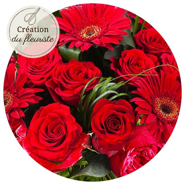 Bouquets de fleurs "CREATION DU FLEURISTE ROUGE" - Livraison Express ...