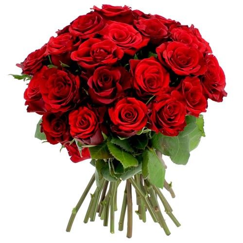 Bouquet de roses "20 ROSES ROUGES + CHAMPAGNE" - Livraison Express ...